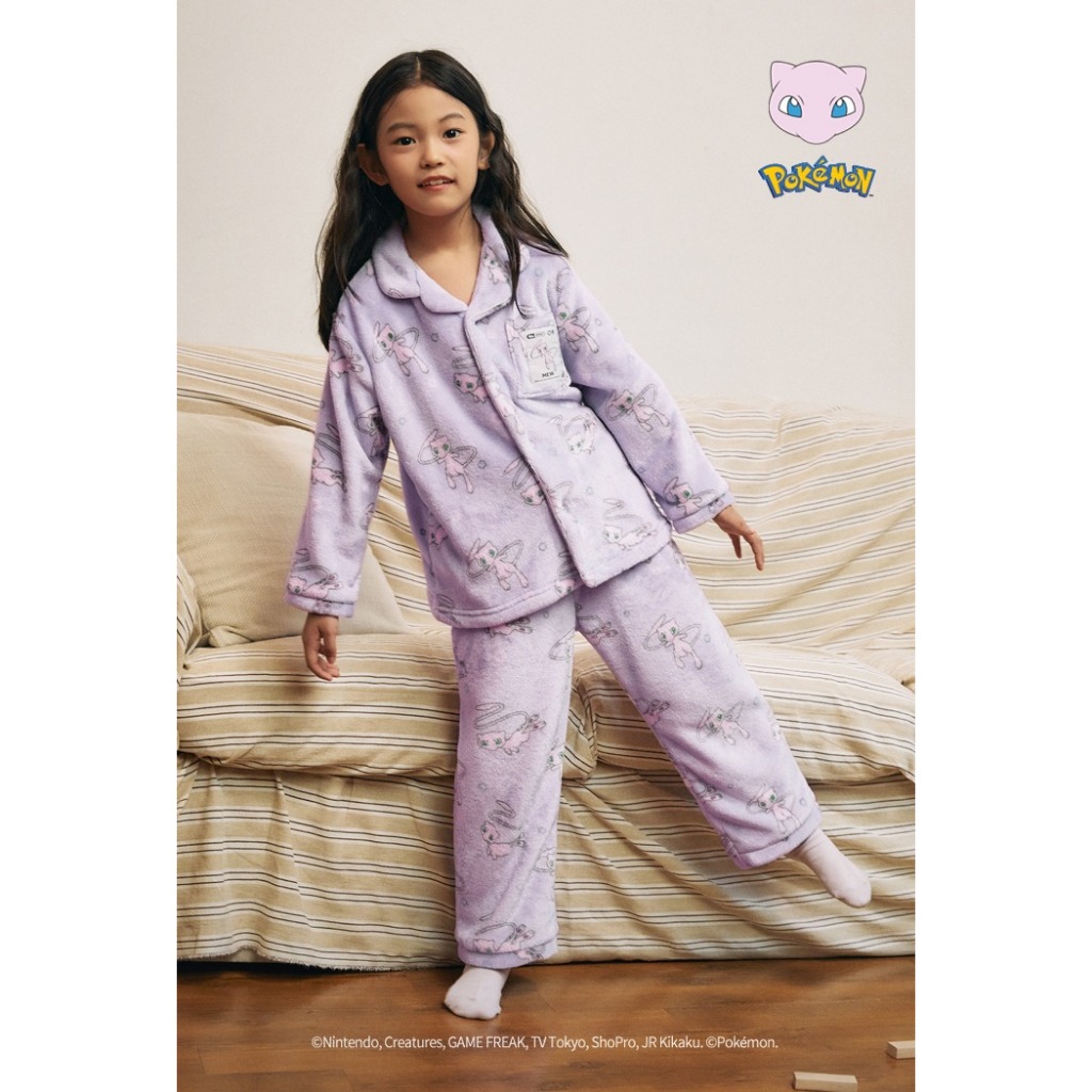 【zz韓國代購🇰🇷】 🔥新增新款🔥 SPAO x 寶可夢 睡衣 睡褲 套裝 拖鞋 神奇寶貝 皮卡丘 兒童睡衣 | 蝦皮購物
