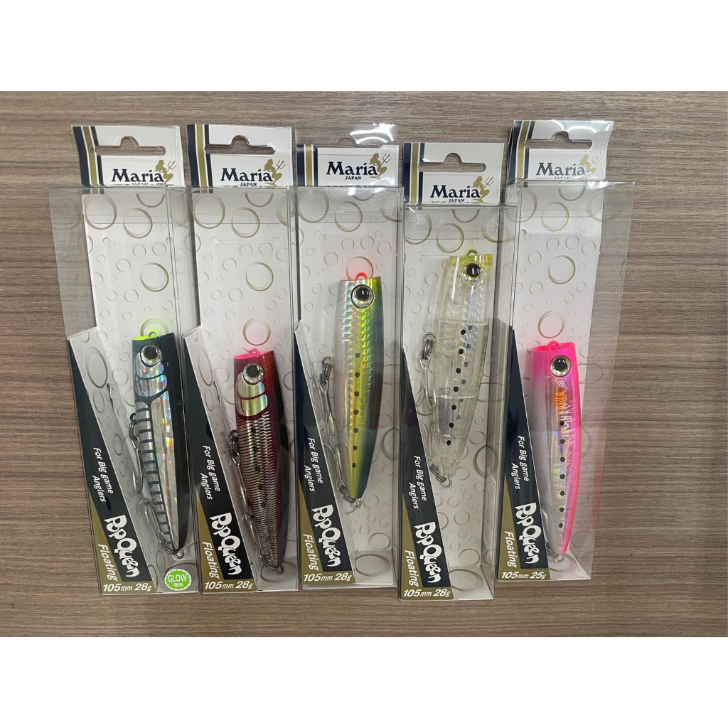🔥【台南平昇釣具】🔥Maria Pop Queen F105 Popper 波爬 105mm 28g 水表餌 水花 岸拋 | 蝦皮購物