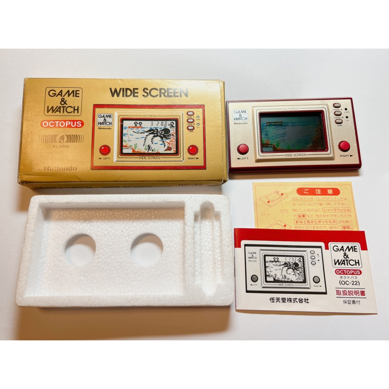 任天堂 GAME AND & WATCH Octopus 1981 w/ BOX 遊戲機 直接從日本 掌上型電玩 | 蝦皮購物