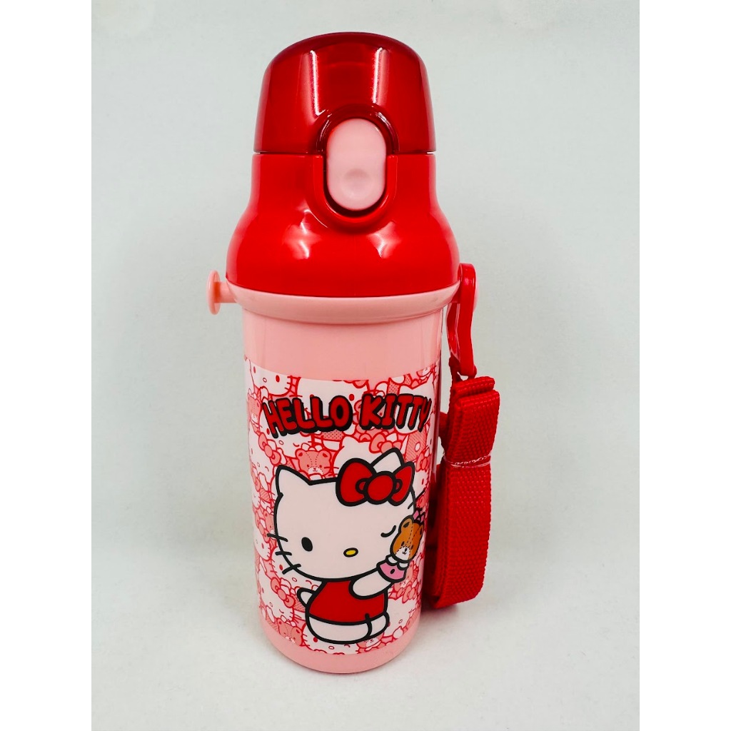 【玩潮日貨】現貨 2024 日本製 SKATER 附揹帶 Kitty 凱蒂貓 直飲 水壺 480ml PSB5SANAG | 蝦皮購物