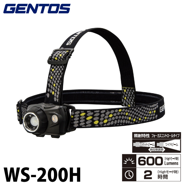 【五金小匠】日本GENTOS W Star專業高亮度頭燈 -USB充電 -600流明 -IP64 WS-200H | 蝦皮購物