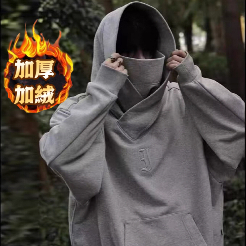 大領帽T男 加厚刷毛帽t【M-5XL】美式高街ins潮牌機能風外套 高領套頭帽衫男女 韓版日系情侶休閒上衣 學生連帽衛衣 | 蝦皮購物