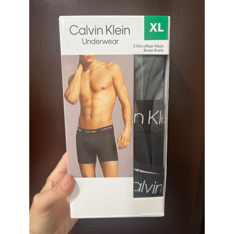 免運優惠一天🔥現貨開發票🔥好市多 Calvin Klein 男彈性內褲三入組 CK 四角內褲 平織平口內褲 透氣 平口褲 | 蝦皮購物