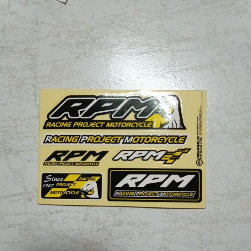 RPM racing project motorcycle 貼紙 | 蝦皮購物