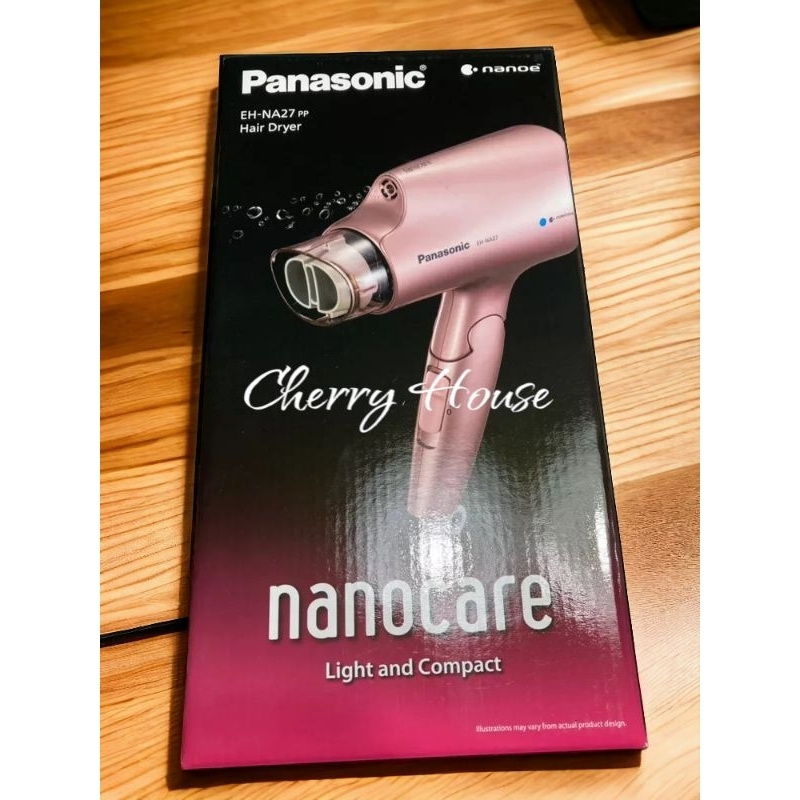 免運全新Panasonic國際牌 奈米水離子吹風機 EH-NA27 台灣公司貨粉色 ，白色保固一年 | 蝦皮購物
