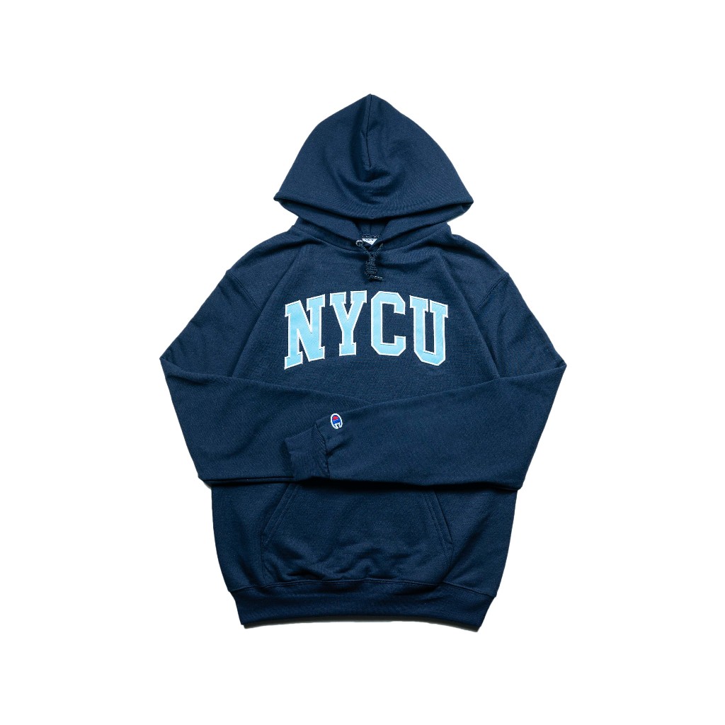 【College Collection】Champion® NYCU 陽明交通大學 經典刺繡款帽T - (海軍藍） | 蝦皮購物
