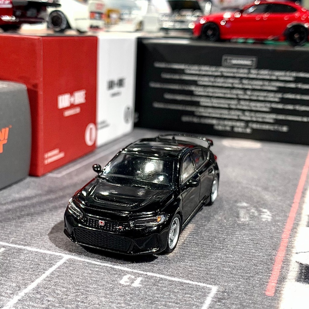 免運 吊卡/紙盒 MINI GT Honda Civic Type R 珍珠 黑 2023 W Advan GT 585 | 蝦皮購物