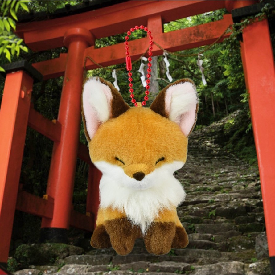 現貨【守夜鴞商行】日本正版 AMUFUN 蓬鬆 橙色 黃色 狐狸 LMC 絨毛 鑰匙圈 球鏈 玩偶 吊飾 娃娃 amus | 蝦皮購物
