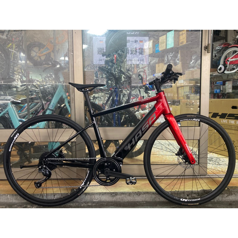 [泉利單車]HASA EFR1平把公路電輔車 中置電機馬達 前後油壓碟煞 輕量化高里程100K 合法閃電標 台北市南港區 | 蝦皮購物