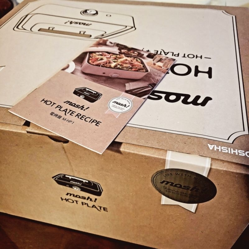 〔新品〕日本mosh!多功能電烤盤 M-HP1 IV 象牙白 | 蝦皮購物