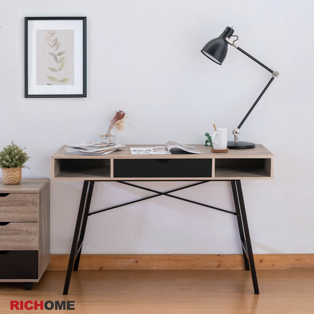 RICHOME 福利品 DE-295 北歐風E1板單抽書桌 工作桌 書桌 辦公桌 電腦桌 主管桌 職員桌 會議桌 | 蝦皮購物