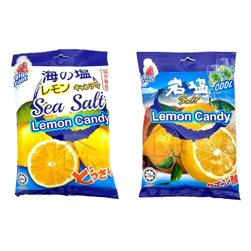 BF 海鹽檸檬糖 150g 薄荷岩鹽檸檬糖 138g 馬來西亞 Big Foot 鹽糖 薄荷糖 糖果 【萬年興】 | 蝦皮購物