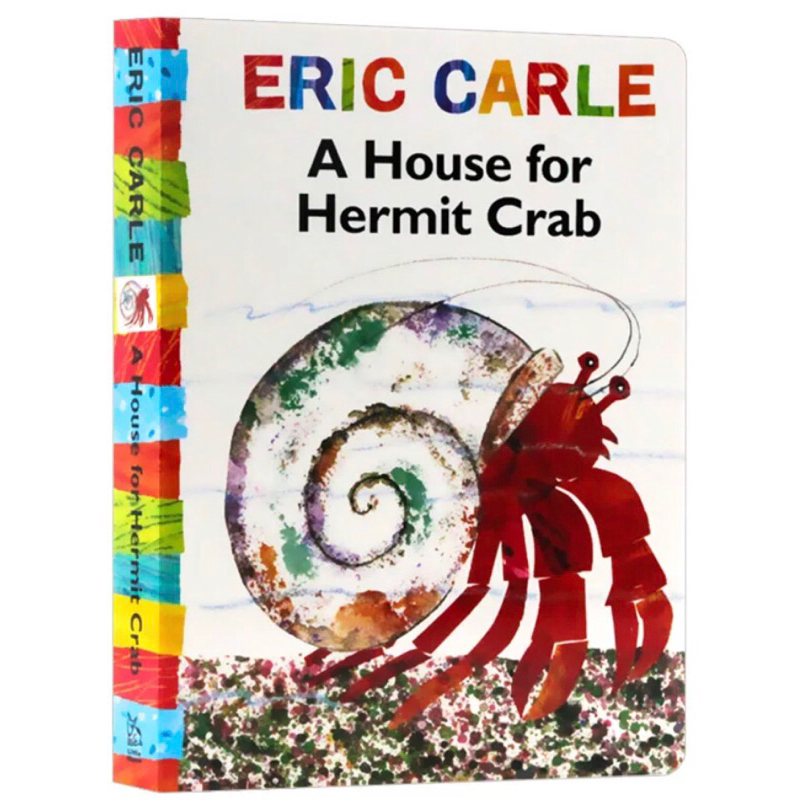 正版硬頁 Eric Carle作品 A House for Hermit Crab 寄居蟹的新家 | 蝦皮購物