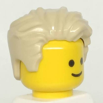 正版LEGO 男生頭髮35 短髮 沙色 深咖 露額頭 旁分 油頭 6152229 6427427 | 蝦皮購物