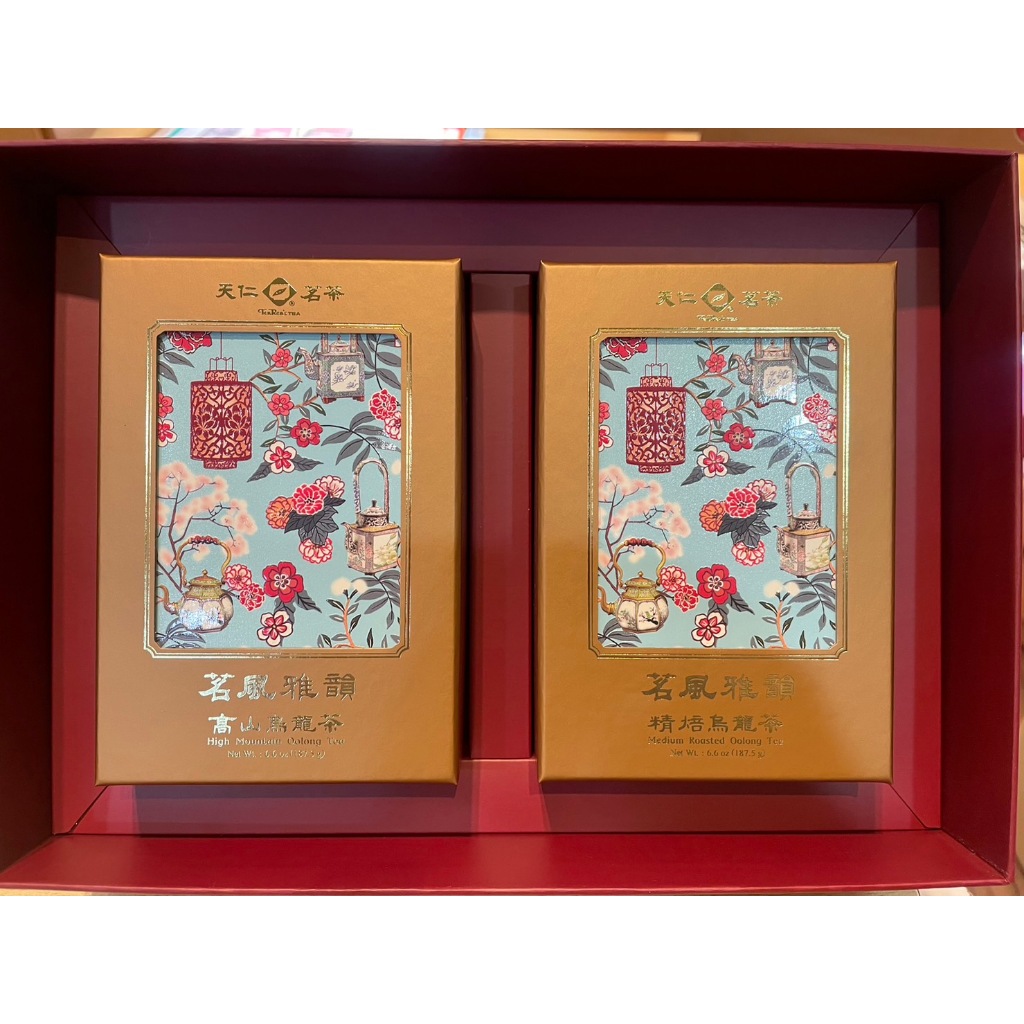 【澄韻堂】天仁茗茶-禮盒/茗風雅韻(375克)/盒-高山烏龍茶187.5克/1罐+精焙烏龍茶187.5克/1罐精緻茶禮盒 | 蝦皮購物