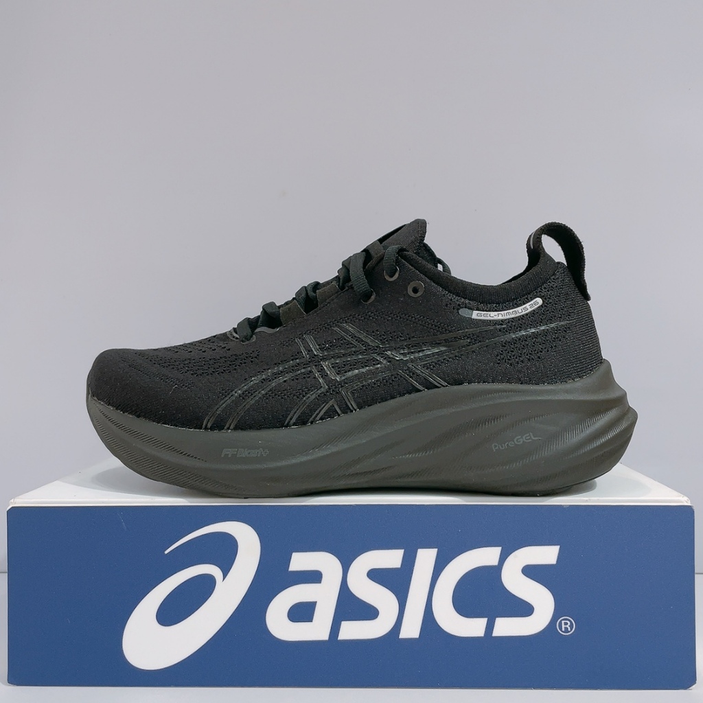 ASICS GEL-NIMBUS 26 (D) 女生 黑色 寬楦 透氣 緩震 運動 慢跑鞋 1012B602-002 | 蝦皮購物