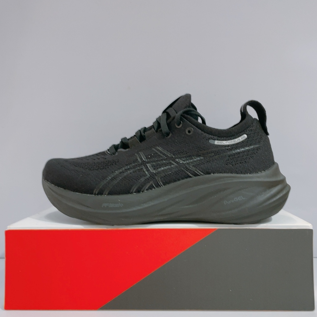 ASICS GEL-NIMBUS 26 (D) 女生 黑色 寬楦 透氣 緩震 運動 慢跑鞋 1012B602-002 | 蝦皮購物