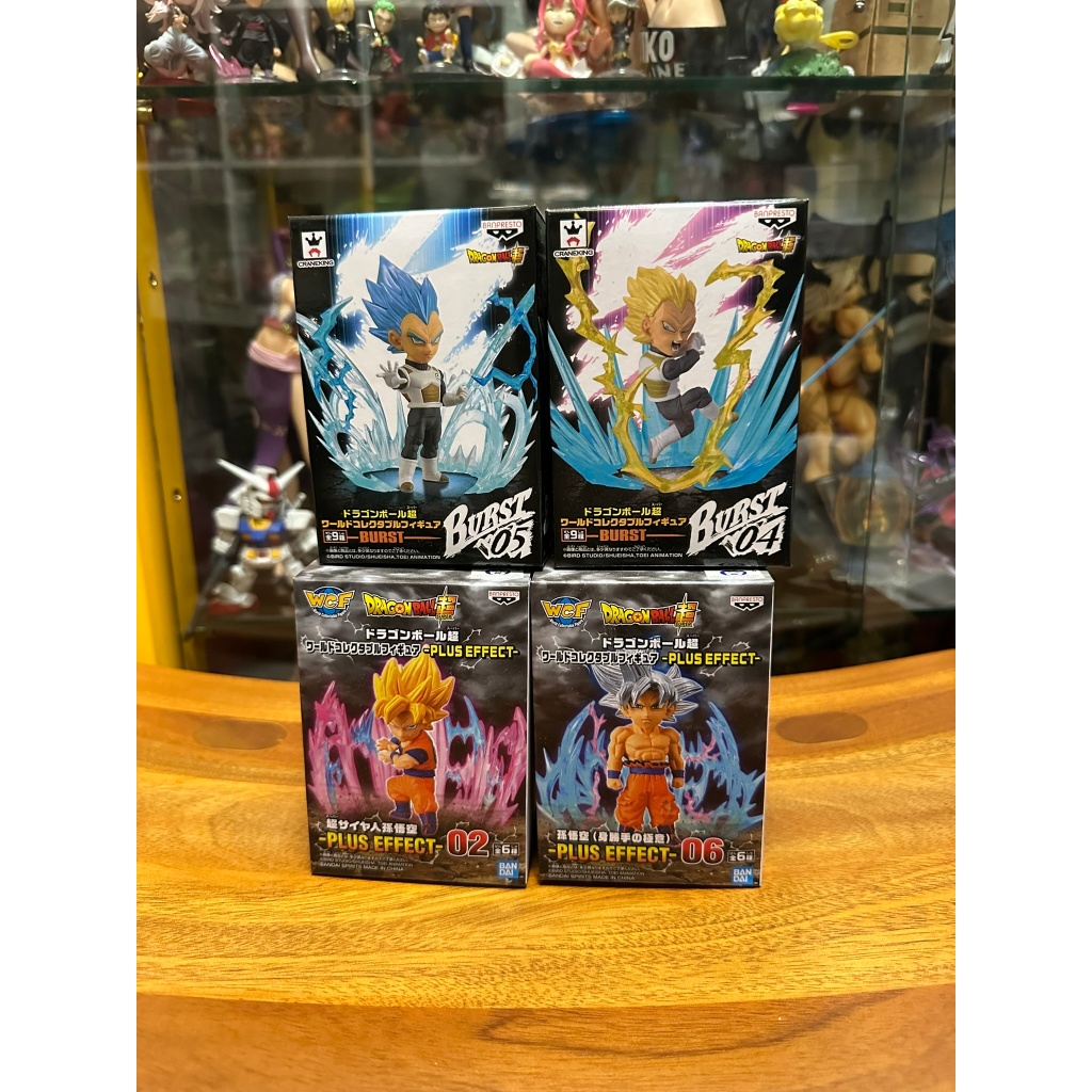 BANDAI 七龍珠 WCF PLUS EFFECT BURST 特效 悟空 貝吉達 4款合售 代理版 | 蝦皮購物
