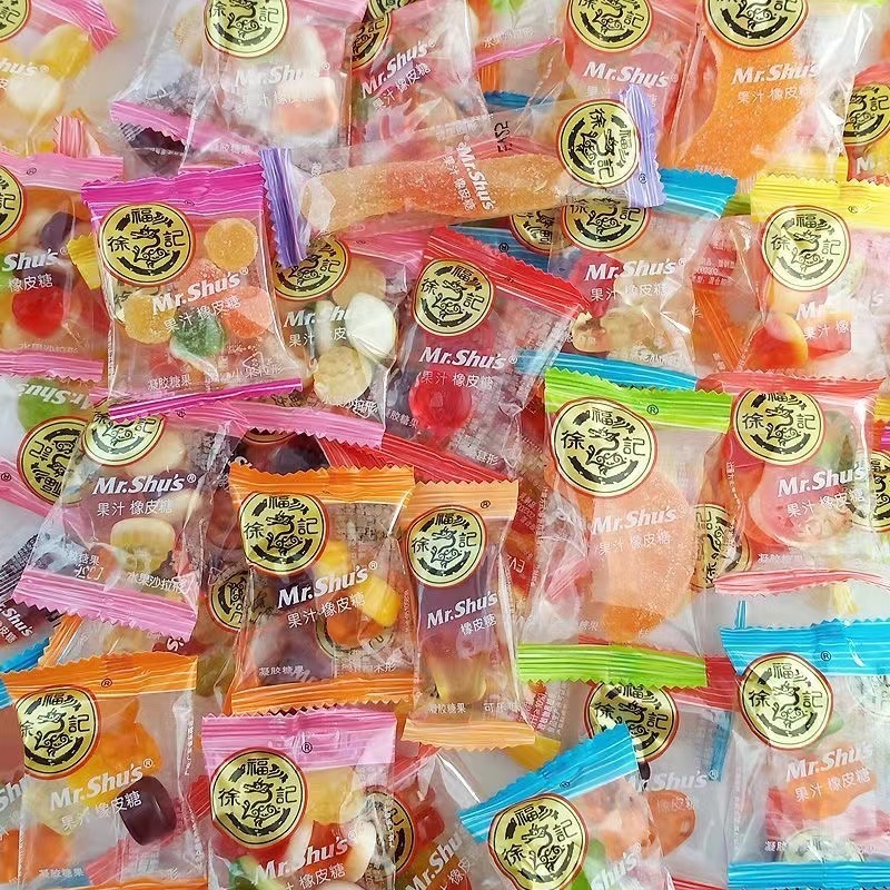 果汁橡皮糖 徐福記軟糖 500g軟糖 qq糖 兒童零食 網紅水果糖 混閤結婚喜糖 | 蝦皮購物