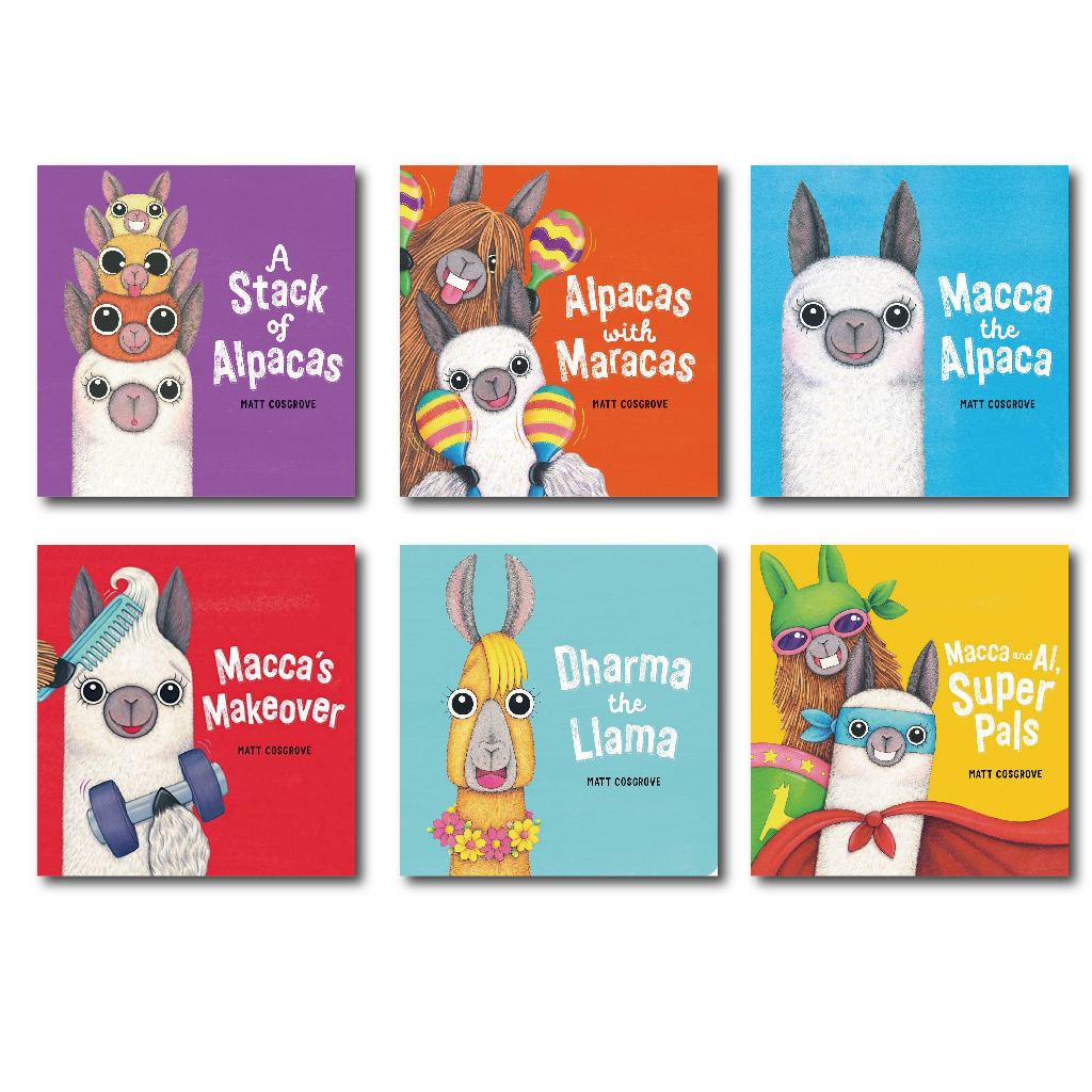 【精選組合】Matt Cosgrove - 羊駝 Macca Alpaca {共6本} / Matt Cosgrove 文鶴書店 Crane ...