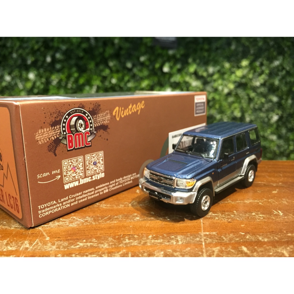 1/64 BMC Toyota Land Cruiser LC76 Blue 64B0366【MGM】 | 蝦皮購物