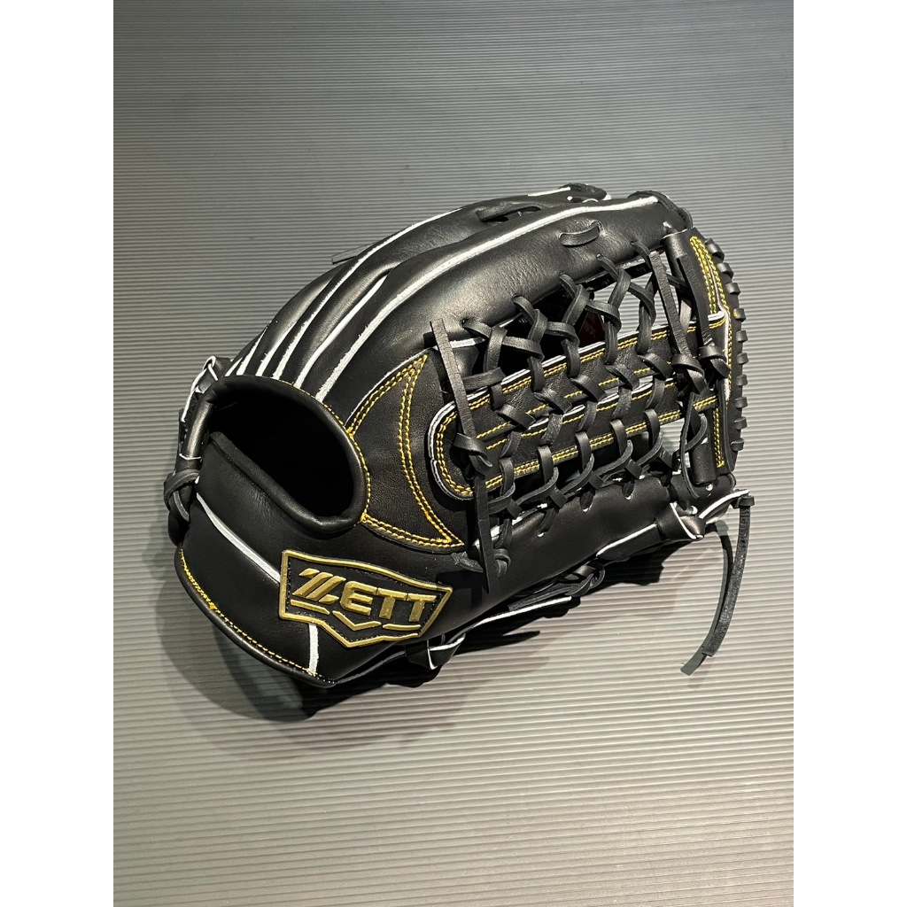 棒球世界ZETT SPECIAL ORDER 訂製款棒壘球手套特價外野T編網13吋黑色 | 蝦皮購物