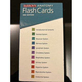 Barrons 解剖學卡 Anatomy Flashcard | 蝦皮購物