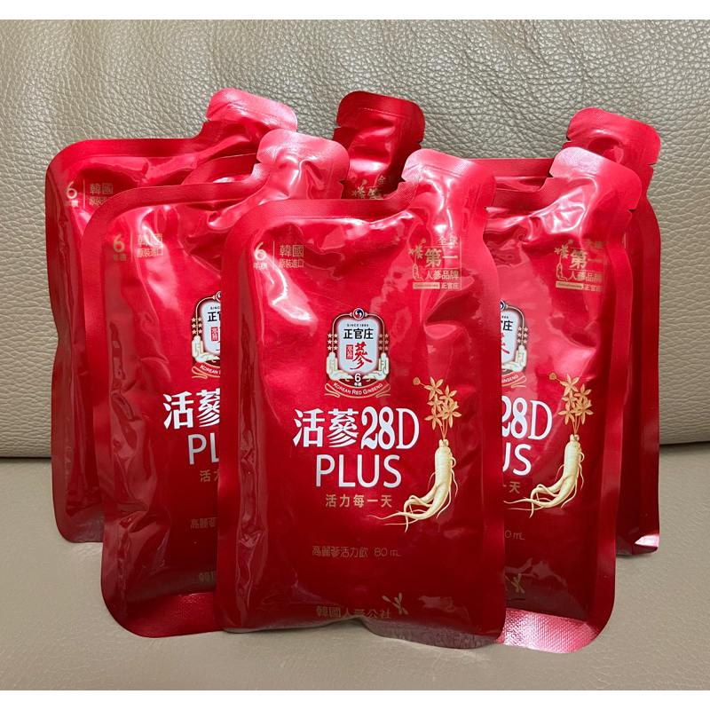 韓國 正官庄活蔘28D PLUS隨身包80ml (效期2025.07.09後) | 蝦皮購物