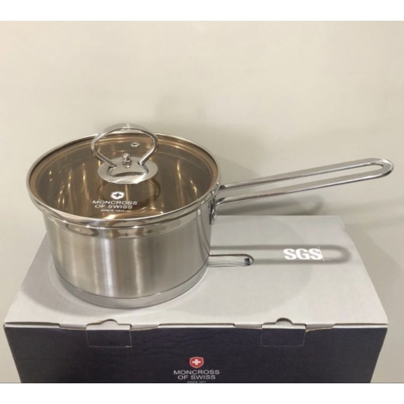 MONCROSS SWISS 304 不鏽鋼單柄鍋 牛奶鍋 16cm(附蓋) | 蝦皮購物