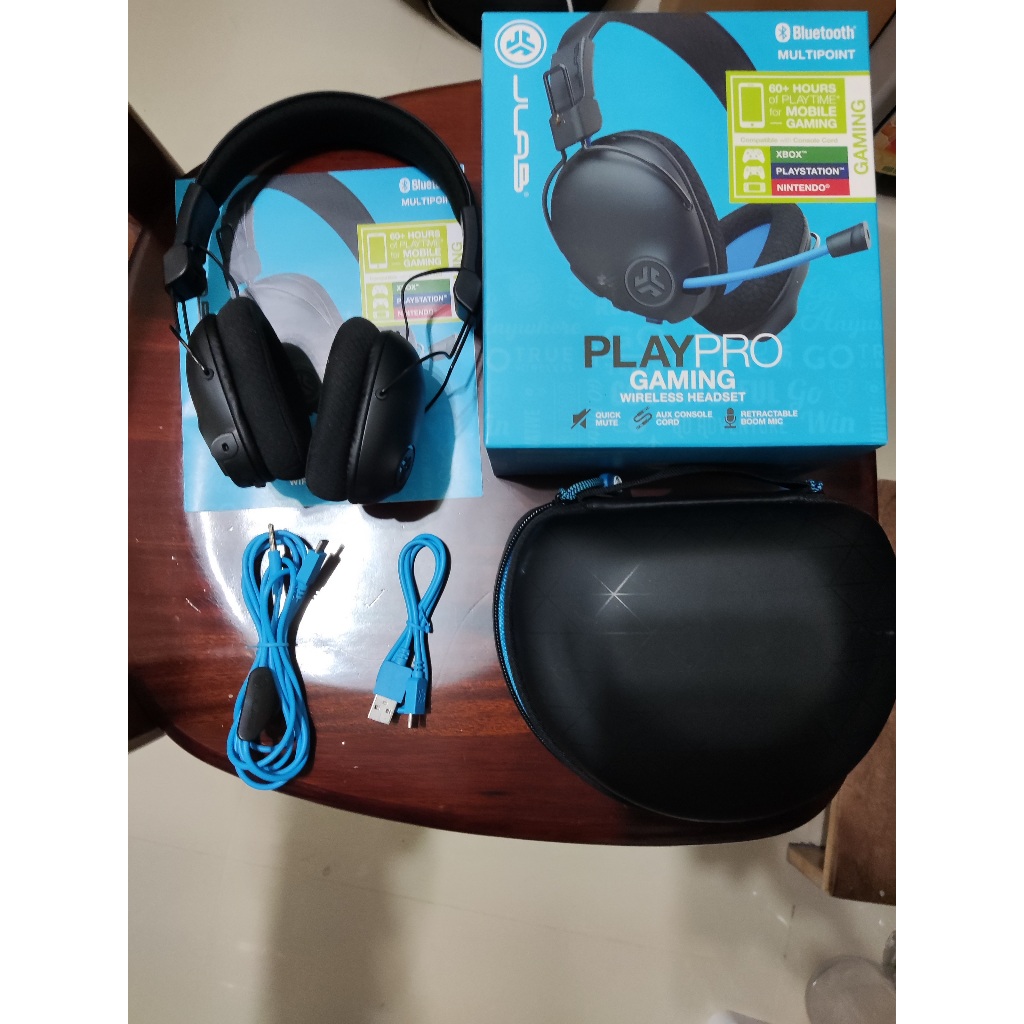 [有贈品]JLab Play Pro 藍芽耳機 麥克風 電競 耳罩式 | 蝦皮購物