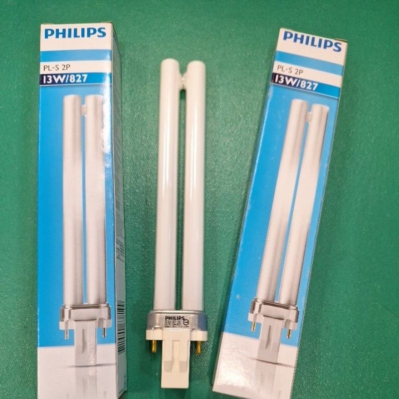 PHILIPS黃光燈泡色 PL-S 2P 13W 827/同OSRAM/GE DULUX S 13W/2P | 蝦皮購物