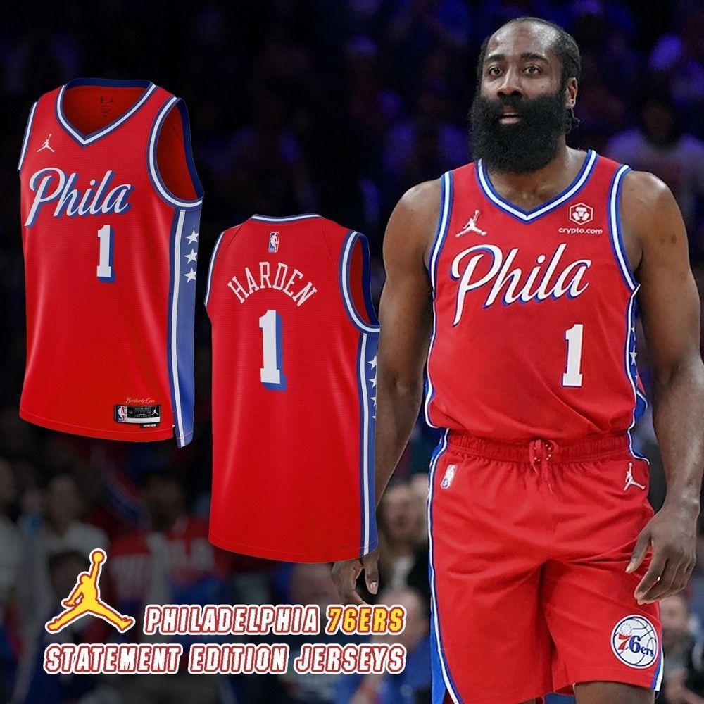 [6折代購] Nike NBA PHILA #1 Harden 費城 76人 球衣 | 蝦皮購物