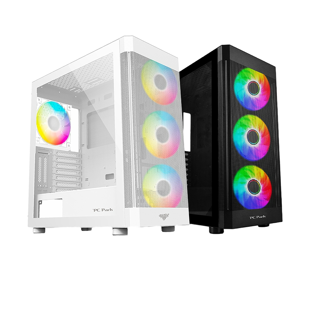 PC Park KTX ARGB 電腦機殼 E-ATX/ATX/Micro ATX/ITX 內附風扇4個 支援直立顯示卡 | 蝦皮購物