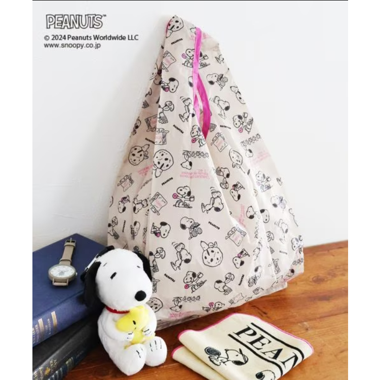 現貨 PEANUTS x LEPSIM SNOOPY 史努比 毛絨 提袋 環保包 | 蝦皮購物