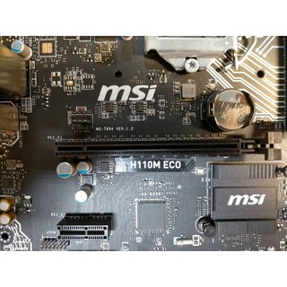 A.1151主機板-微星 H110M ECO MS-7994 DDR4雙通道六七代i7 i5 i3 HDMI直購價630 | 蝦皮購物