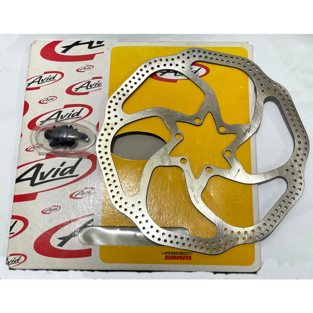 SRAM AVID HS1 Heat-Shedding(散熱) 碟盤, 六孔版 180mm, 1片 | 蝦皮購物