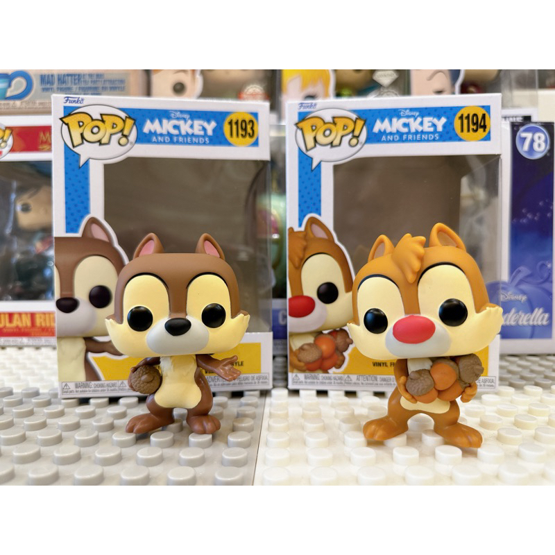 小公主 FUNKO POP 1193 1194 奇奇與蒂蒂 「合售」迪士尼 CHIP AND DALE | 蝦皮購物