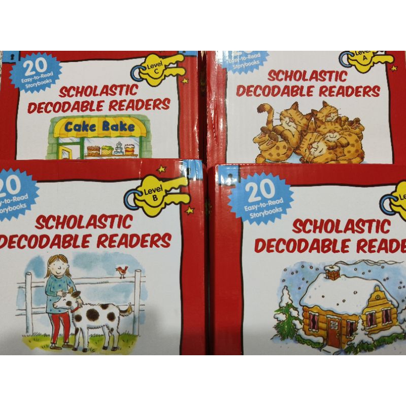 SCHOLASTIC DECODABLE READERS一套四盒，每盒20本小書 | 蝦皮購物