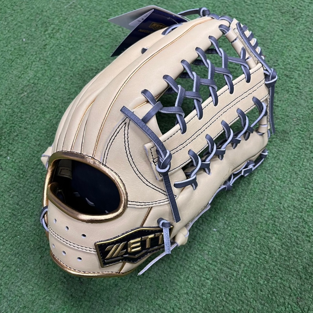【一軍棒球專賣店】ZETT 日本進口 棒球手套 外野T網 12.75 海沙色BRGB31437-3217(10000) | 蝦皮購物