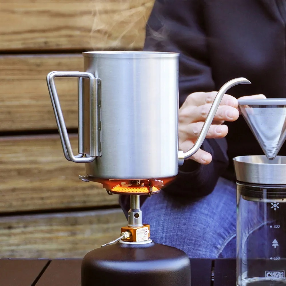 【P.R. CAFE】 Driver｜Camping 戶外手沖壺 600ml 細口壺 不鏽鋼 露營 原廠正貨 台灣製 | 蝦皮購物