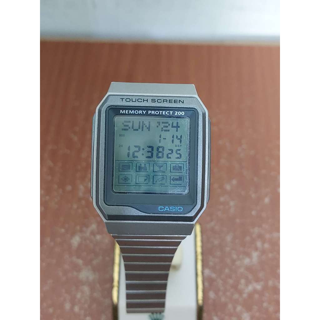 1996年 日本製 卡西歐 Casio VDB-200 Touch Screen 電子錶 腕錶 手錶 | 蝦皮購物