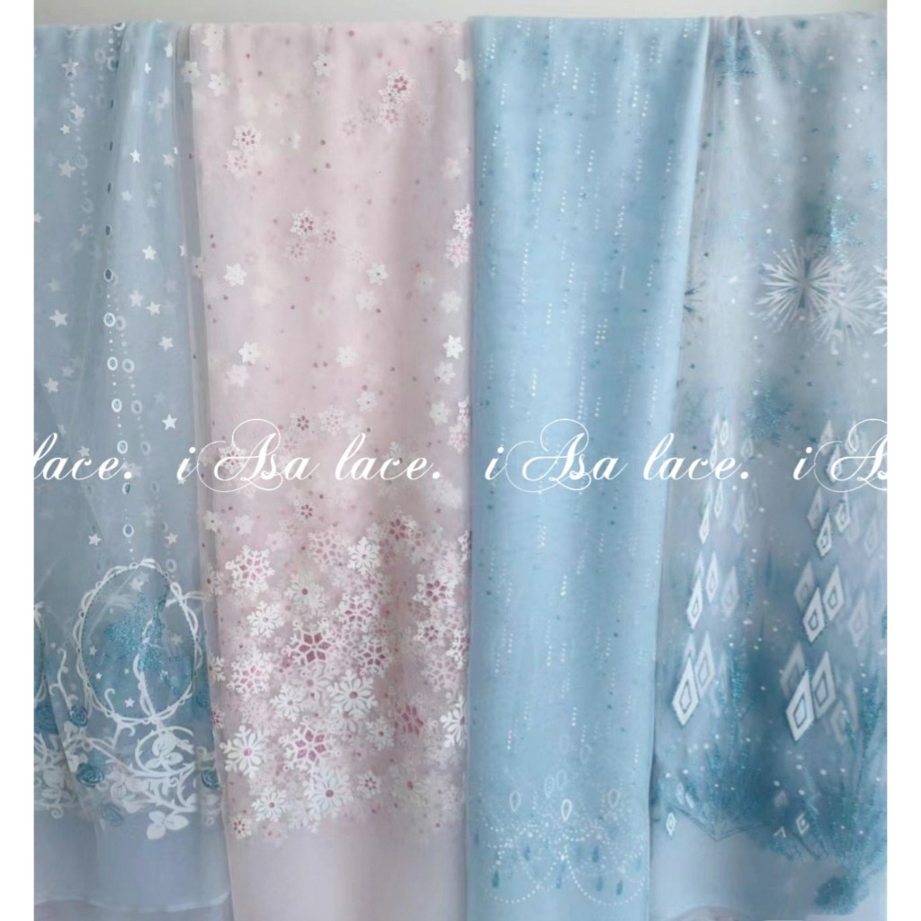 《iAsa愛莎の》手作材料 【90*140cm】冰雪奇緣蝴蝶結跳舞女孩網紗布料lolita娃衣服裝童裝洋裝輔料 | 蝦皮購物