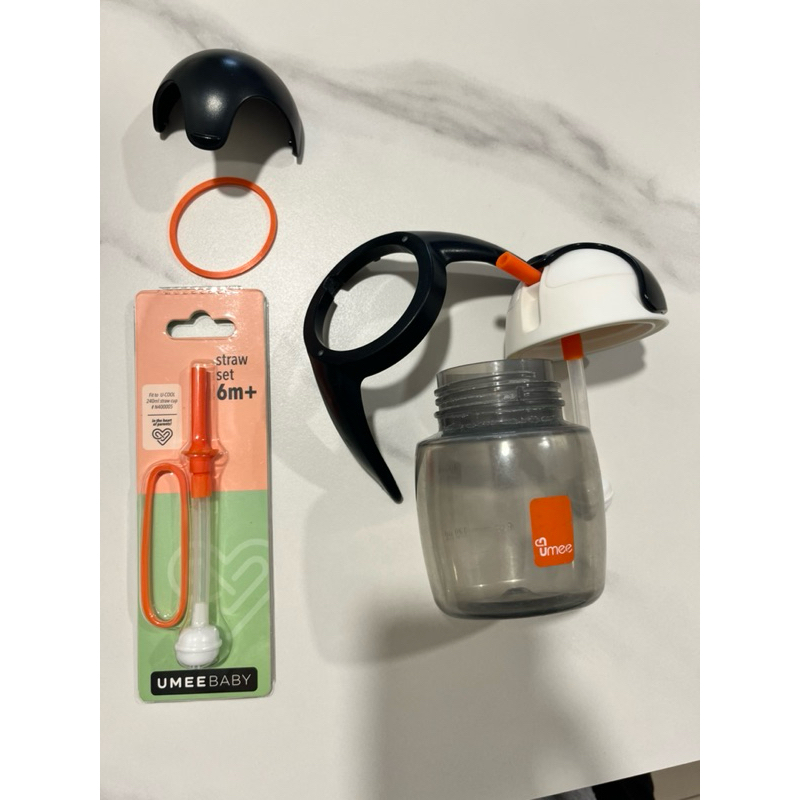 （再送一組吸管+企鵝頭髮）荷蘭 UMEE U-Cool優酷企鵝水杯 企鵝吸管杯 學習杯 | 蝦皮購物