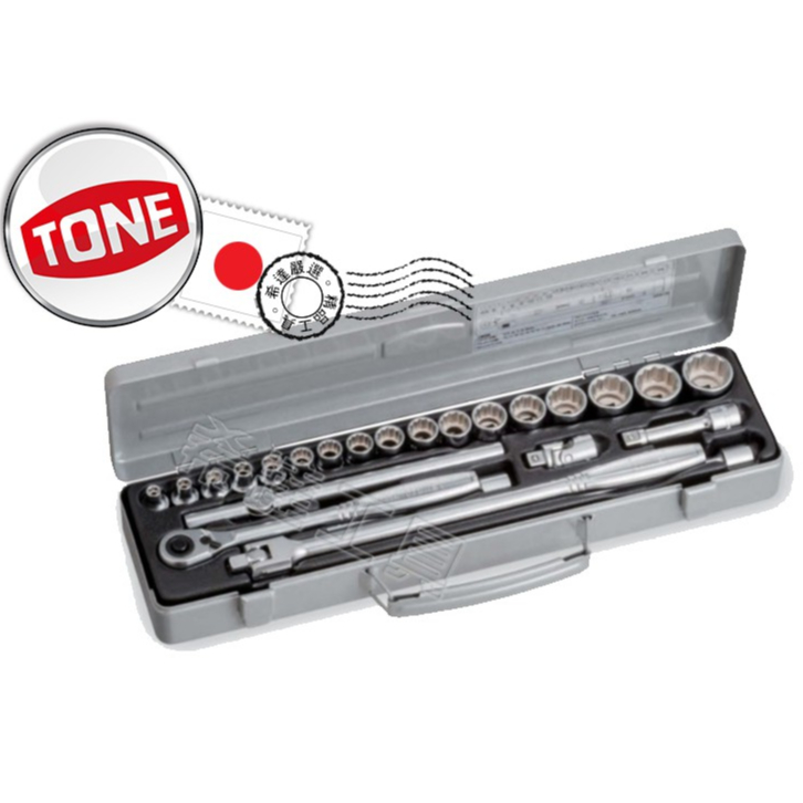 *希達工具* 日本 TONE 前田 3分 三分 3/8" 六角 十二角 24件 套筒組 CX3172 | 蝦皮購物
