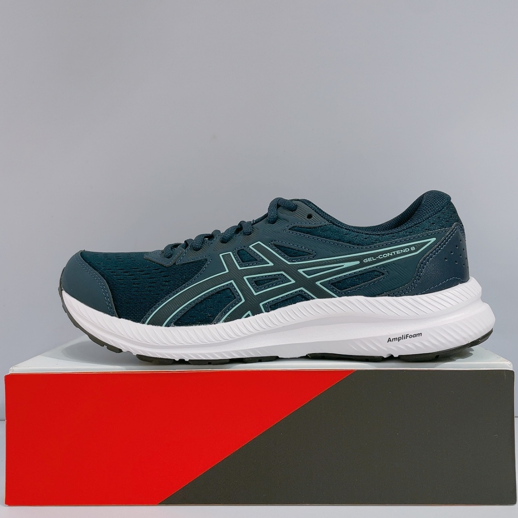ASICS GEL-CONTEND 8 男生 藏青 透氣 輕量 運動 慢跑鞋 1011B492-410 | 蝦皮購物