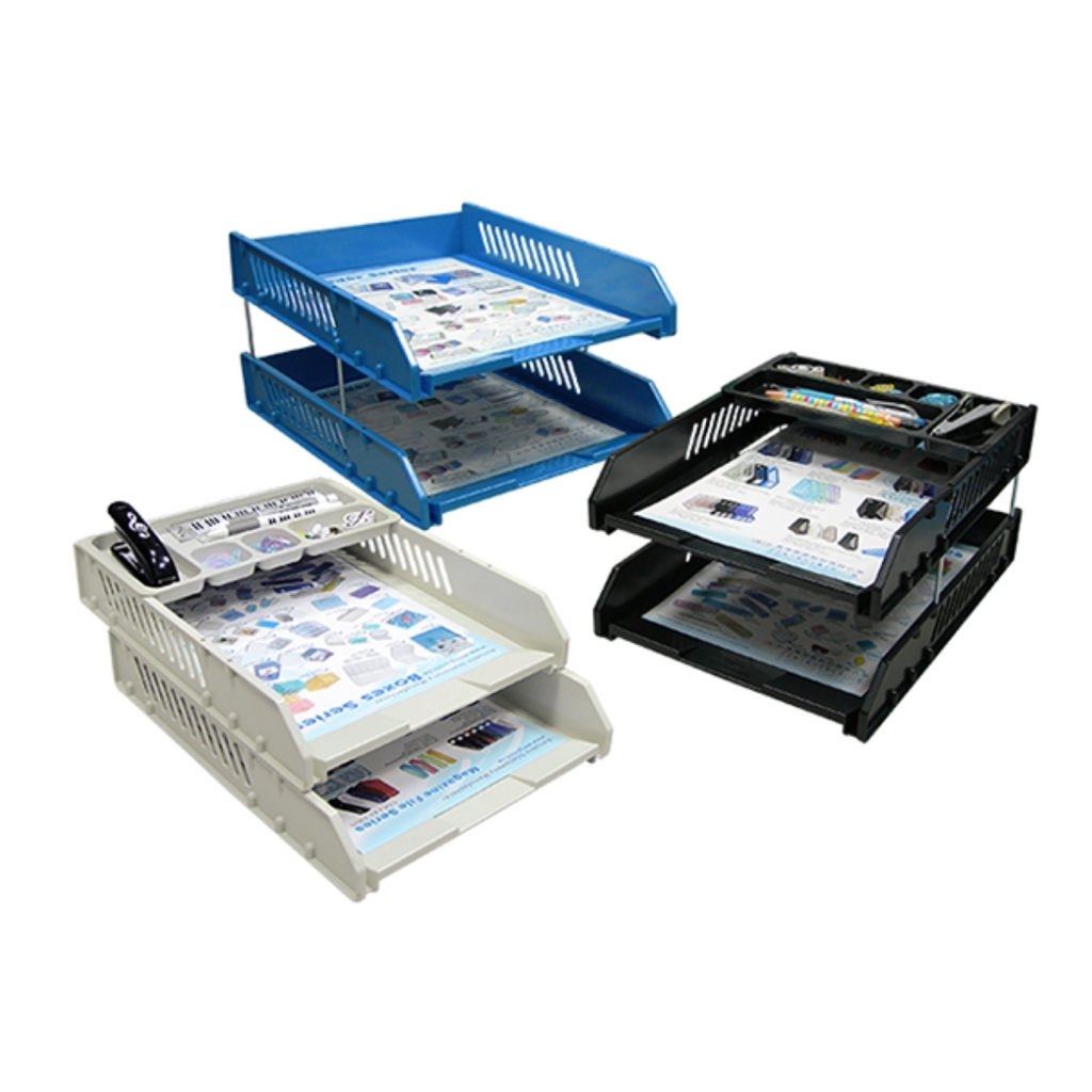 【辦公王】 現貨秒發 ️ 聯合W.I.P BH553 A4三層公文架/BH550 A4二層公文架/BP26S文具收納盤 | 蝦皮購物