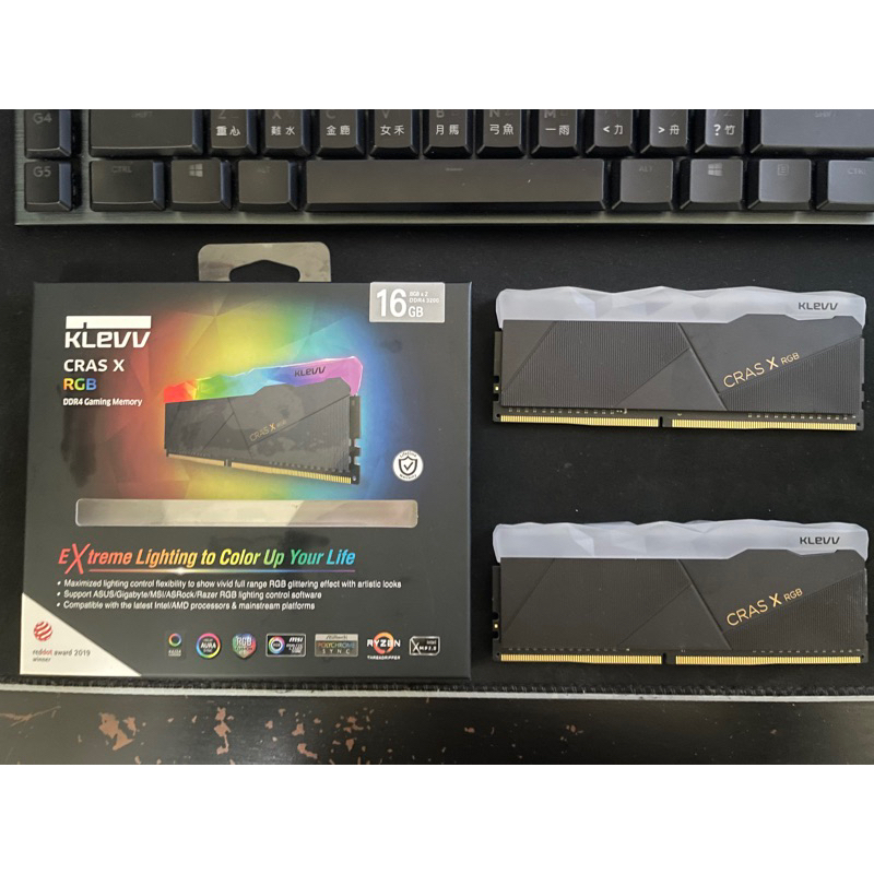 KLEVV科賦 DDR4-3200 CRAS X RGB 8G*2 | 蝦皮購物
