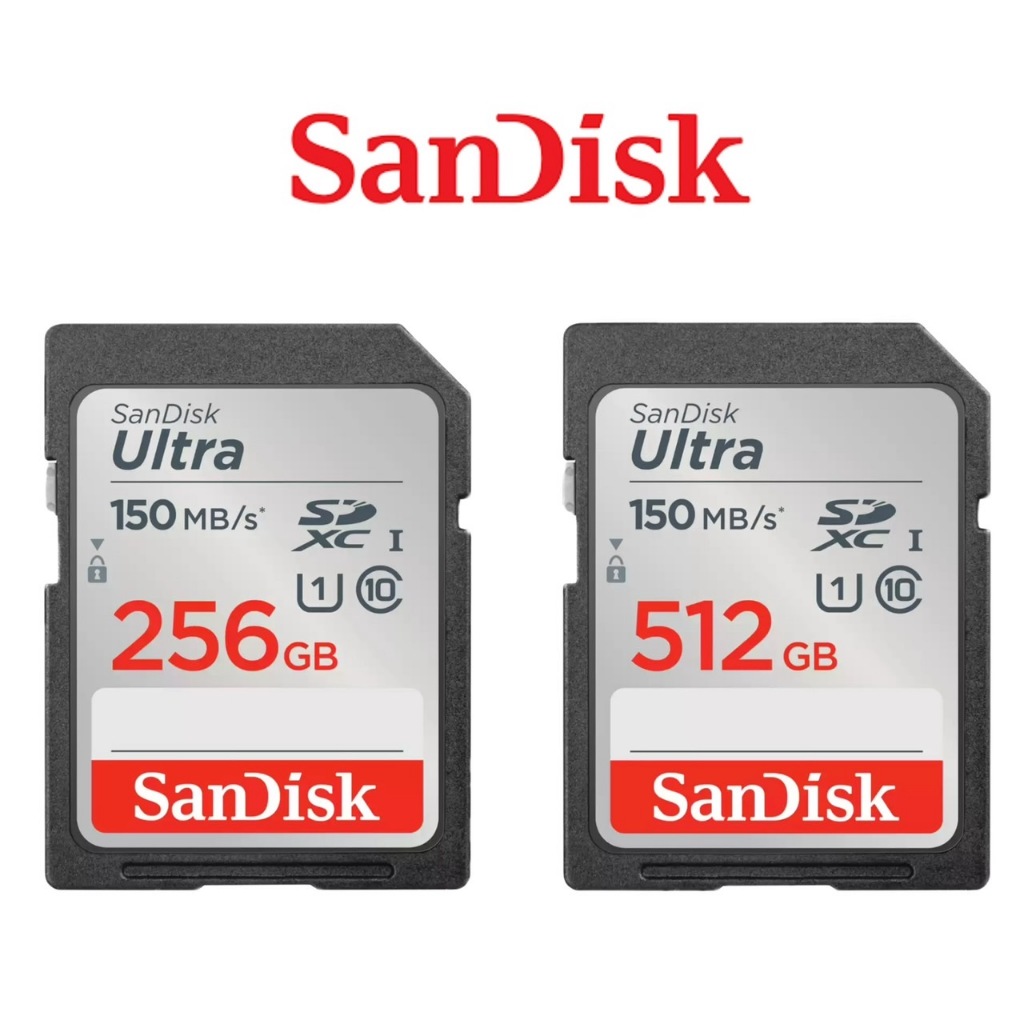 【SanDisk】256G 512G ULTRA SD C10 記憶卡 原廠公司貨 SDXC 150M/S | 蝦皮購物
