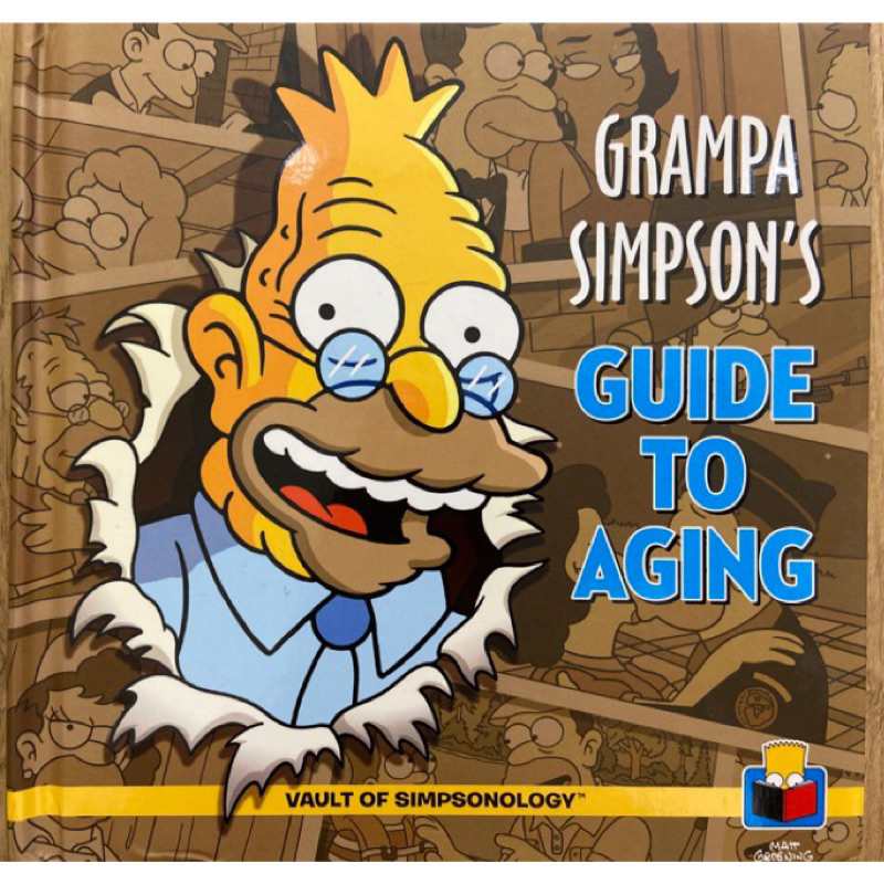 翻翻書 】辛普森 Grampa Simpson's Guide to Aging 英文繪本 外文書 Vintage | 蝦皮購物