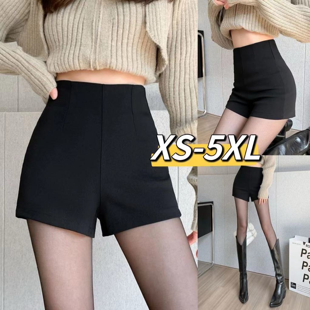 XS-5XL 大尺碼 褲子 短褲 春夏短褲 靴褲 大碼胖mm 闊腳褲女高腰外穿短褲A字休閑打底靴褲 熱褲女 | 蝦皮購物